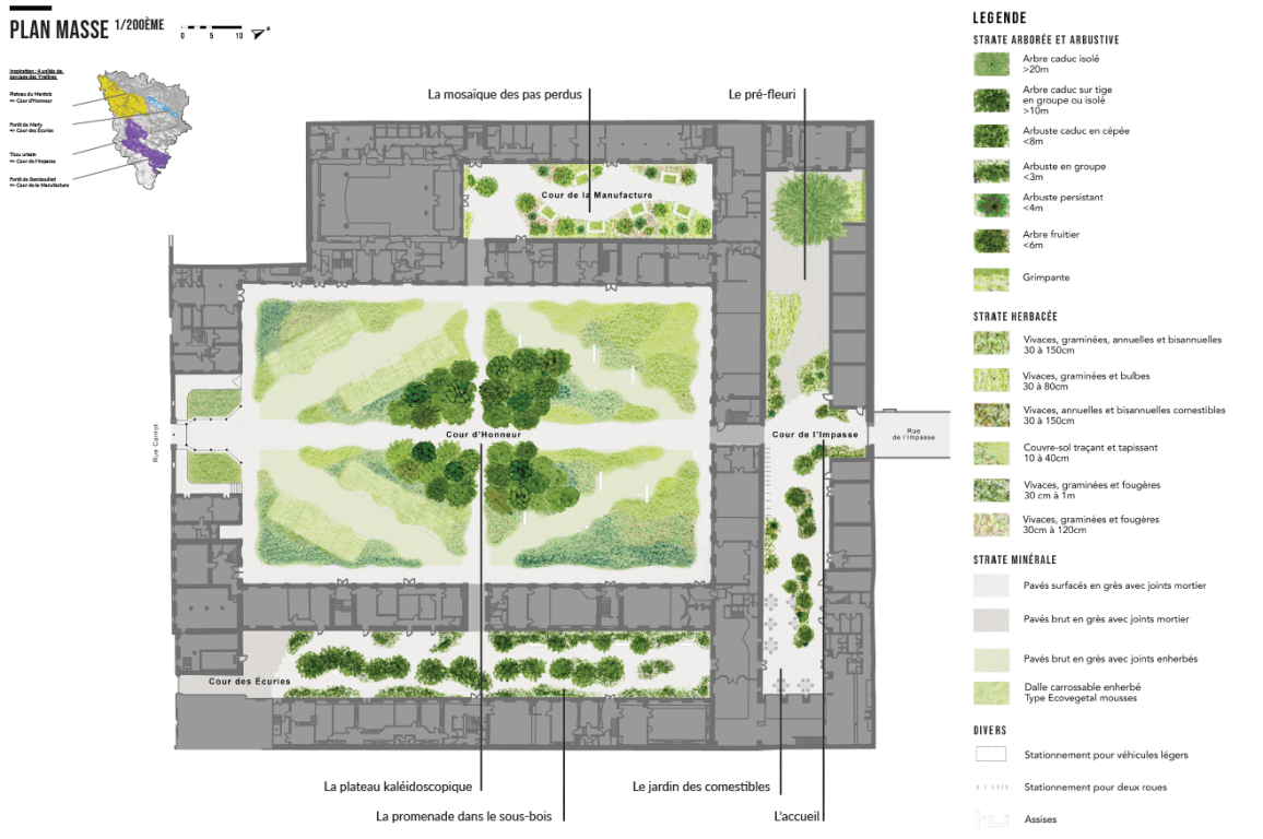 Projets de conception de jardin pour la cour d’appel de Versailles ...